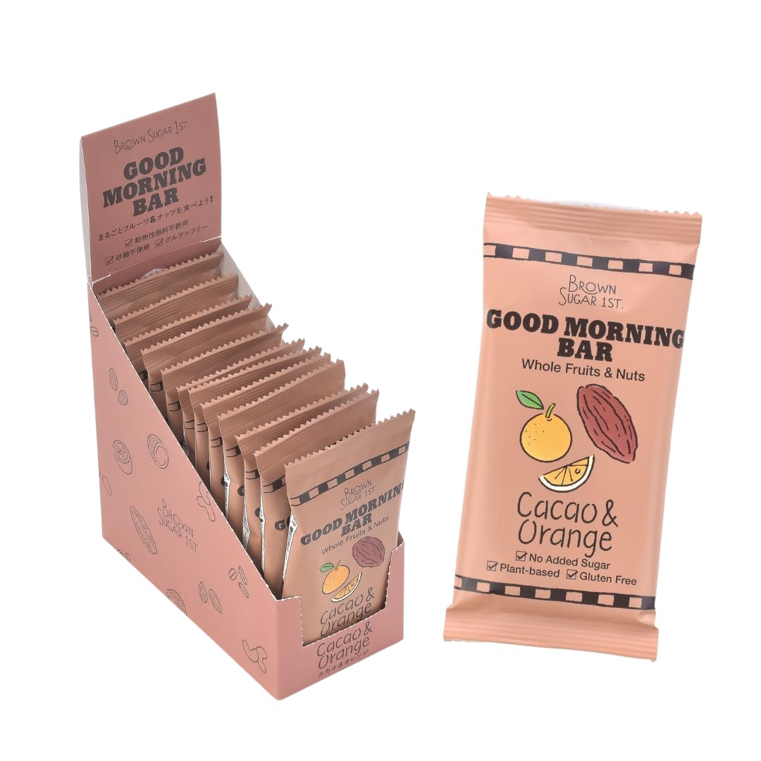 【楽天市場】GOOD MORNING BAR(Cacao&Orange)35g×12個 BOXタイプ(デーツバー フルーツバー ナッツ 100 ...