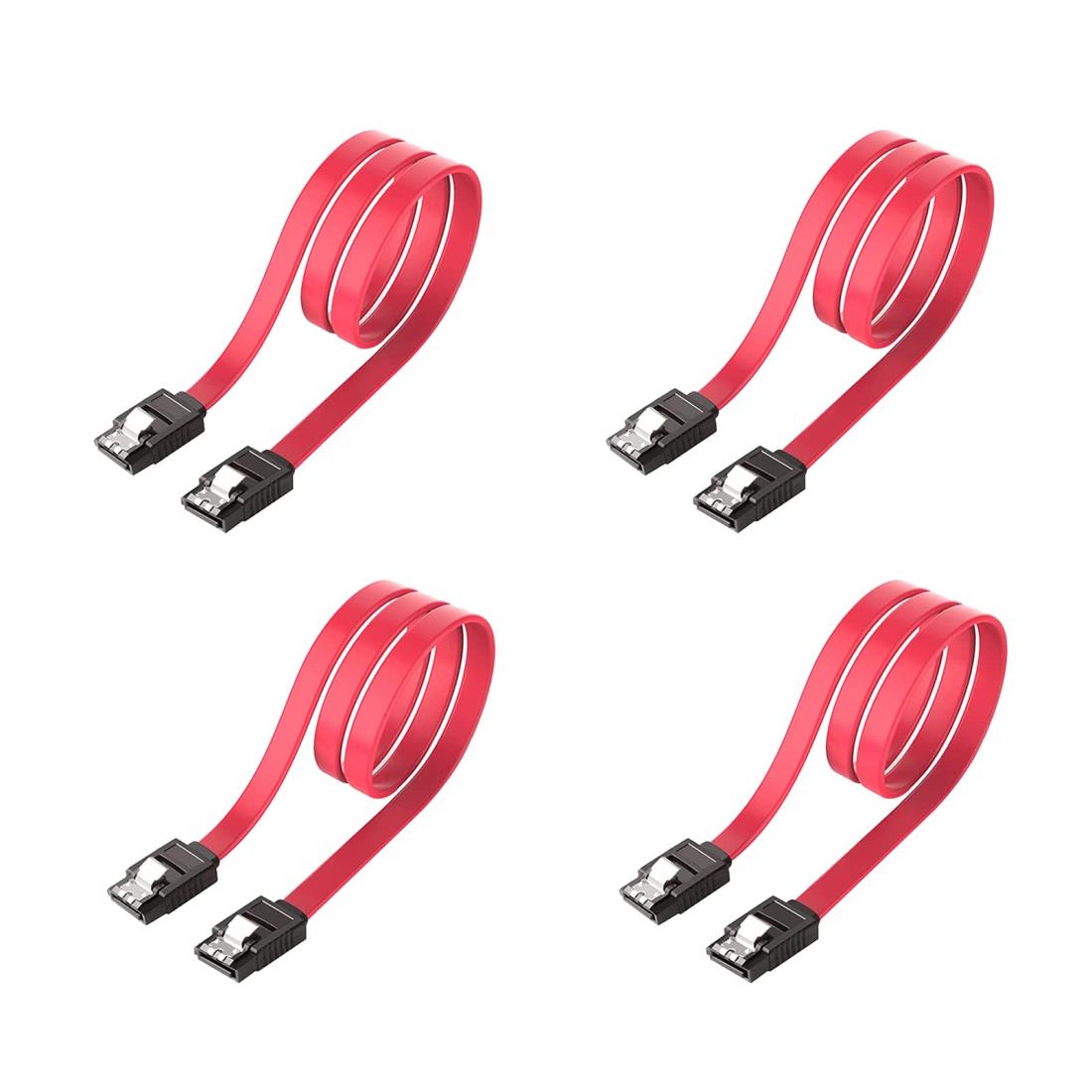 【楽天市場】SATA ケーブル 0.5m（ストレート型）Suptopwxm Sata3 ケーブル 4本セット 6 Gbps対応 ラッチ付き SSDとHDD増設 Sata3 シリアル ATA3 ...