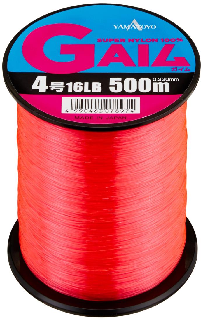 【楽天市場】ヤマトヨテグス(YAMATOYO) ナイロンライン ガイム 500m 4号 16lb ピンク：shopevergreen