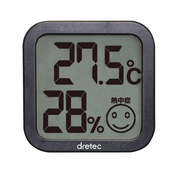 【楽天市場】デジタル温湿度計 ポータブルタイプ 健康管理 熱中症警告 インフルエンザ警告 O-271BK ブラック：shop GTO 楽天市場店