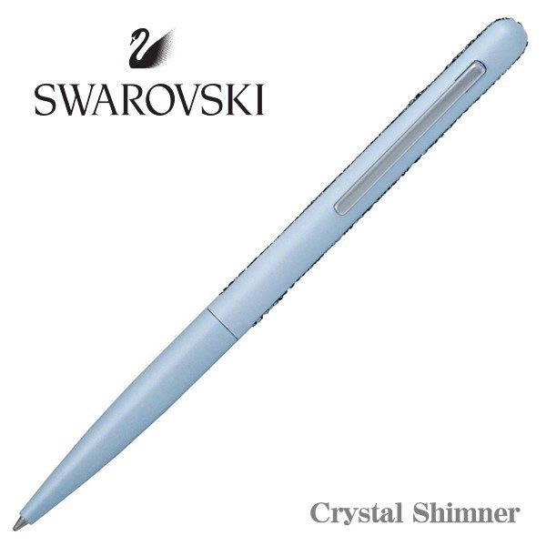 【楽天市場】SWAROVSKI スワロフスキー ボールペン 油性ボールペン ブルー クリスタル Crystal Shimner ギフト ...