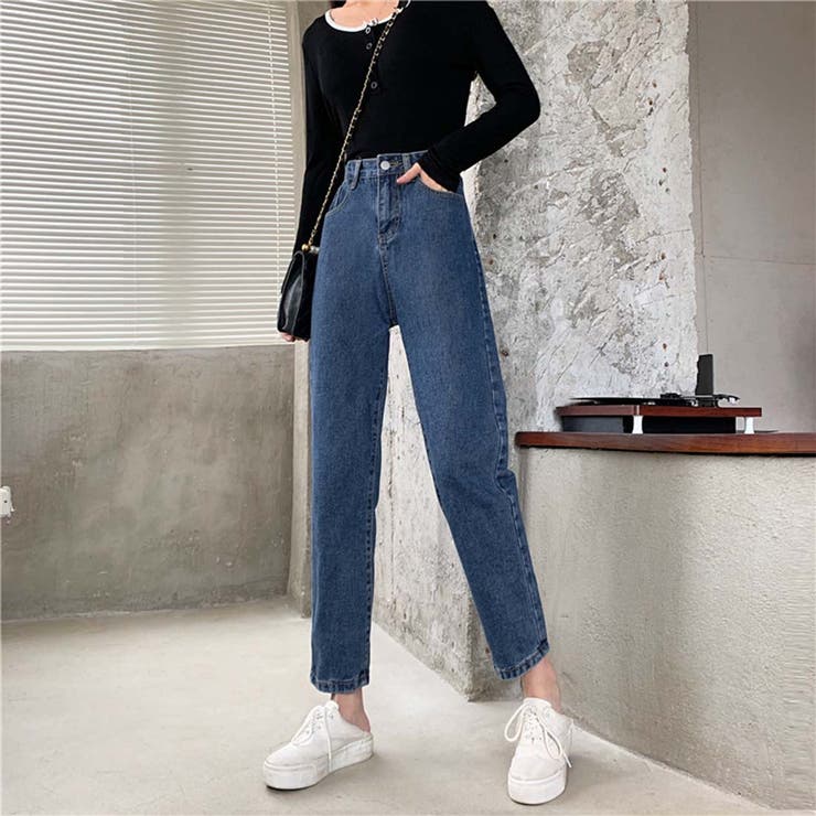 【楽天市場】【5％OFFクーポン 9/11 1:59まで】fashion box テーパード デニム パンツ レディース ストレート ...