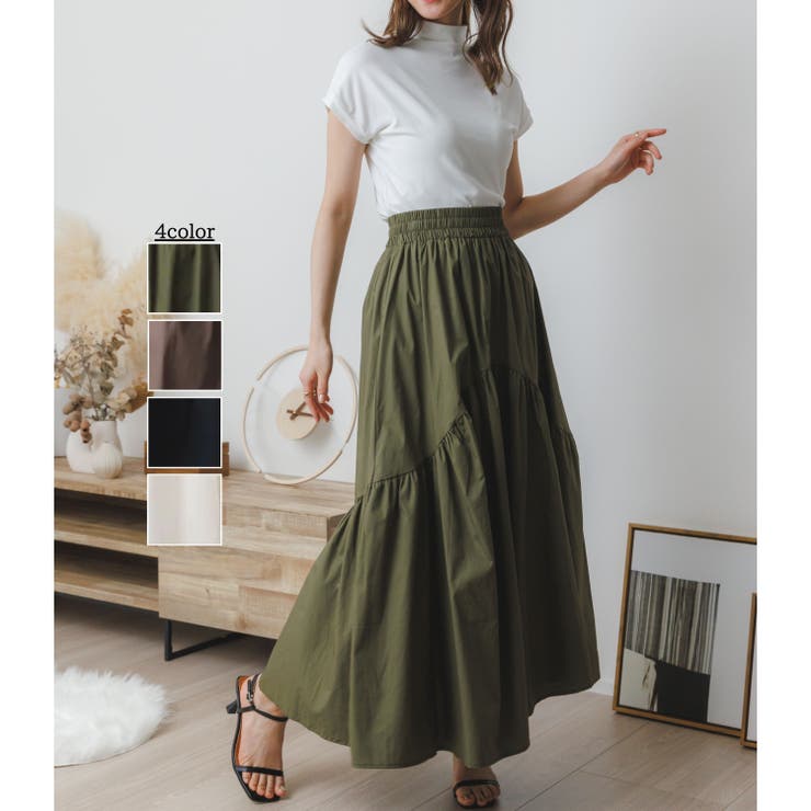 【楽天市場】Ada. ラウンドティアードフレアスカート スカート：SHOPLIST