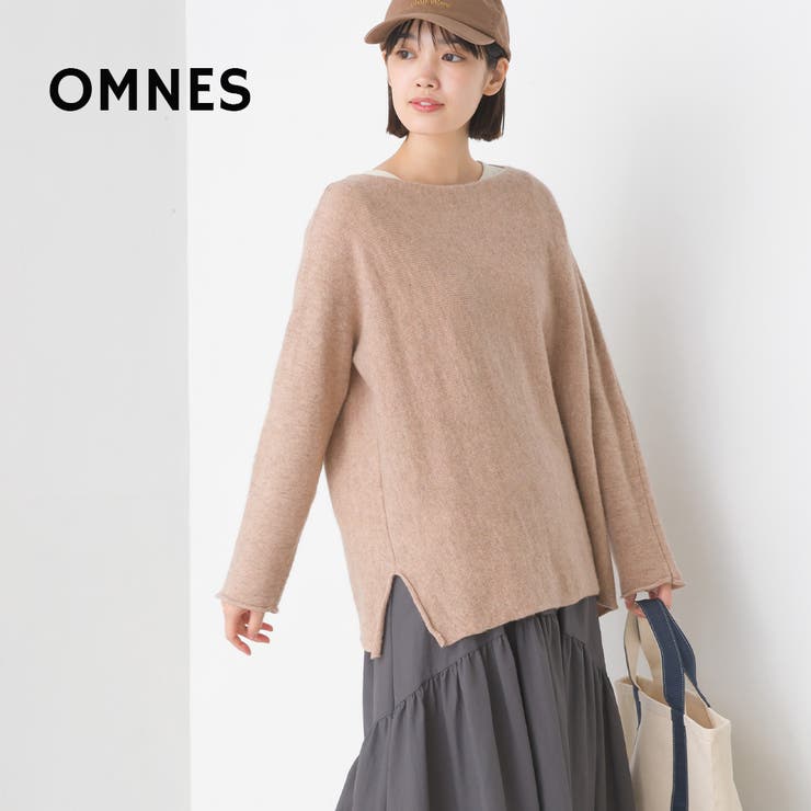 【楽天市場】【4/27 9:59まで 10%OFFクーポン】OMNES 【OMNES】ウールナイロン横編みプルオーバーニット トップス：SHOPLIST