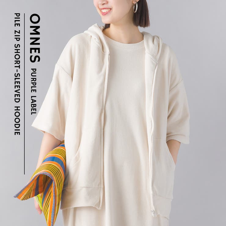 【楽天市場】【7/11 1:59まで 5%OFFクーポン】OMNES 【OMNES】パイルZIP半袖パーカー トップス：SHOPLIST