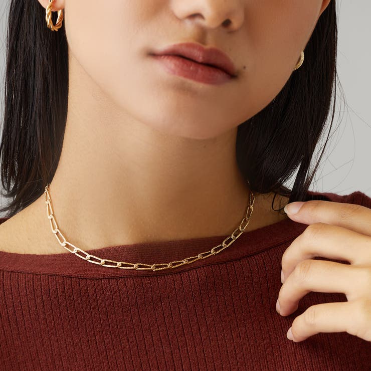 【楽天市場】【4/10 1:59まで 10%OFFクーポン】ネックレス K18GP メタル チェーン チョーカー ブランド おしゃれ レディース ゴールド シルバー プレゼント 夏 20代 ...