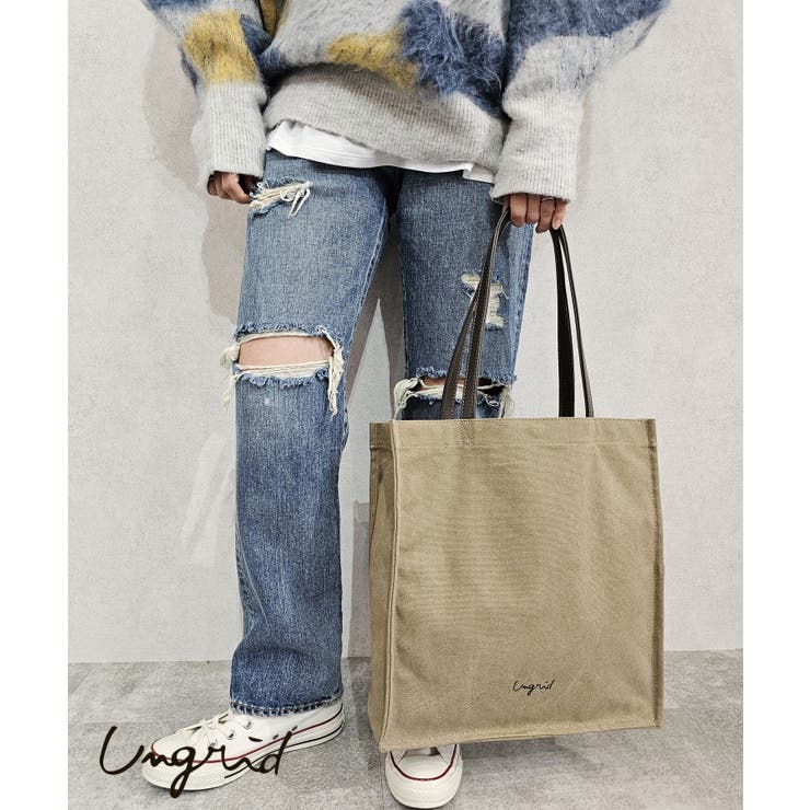 【楽天市場】STYLE CODE 【Ungrid/アングリッド】ウォッシュド コットンキャンバス ラージトートバッグ バッグ・鞄：SHOPLIST