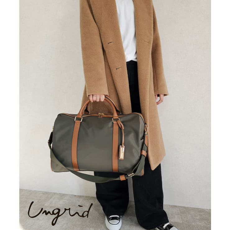 【楽天市場】【6/25限定 20%OFFクーポン】STYLE CODE 【Ungrid/アングリッド】牛革×ナイロン ラージボストンバッグ（旅行用キャリーオン） バッグ・鞄：SHOPLIST