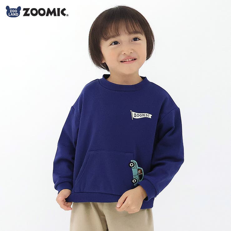 【楽天市場】キッズ トレーナー 長袖 裏毛 スウェット アニマル 動物 くま パンダ 男の子 女の子 ZOOMIC ズーミック ベビー トップス カットソー プリント バックプリント 肩ボタン ...