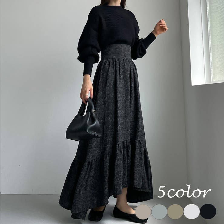 【楽天市場】Louere ツイード裾フレアスカート：SHOPLIST