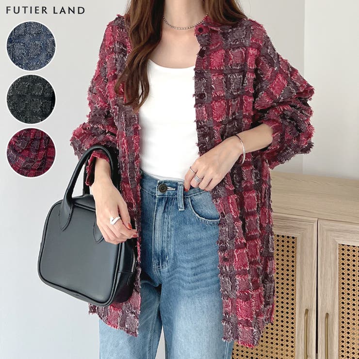 【楽天市場】1枚で大人際立つ存在感。フリンジチェックルーズシャツ：SHOPLIST
