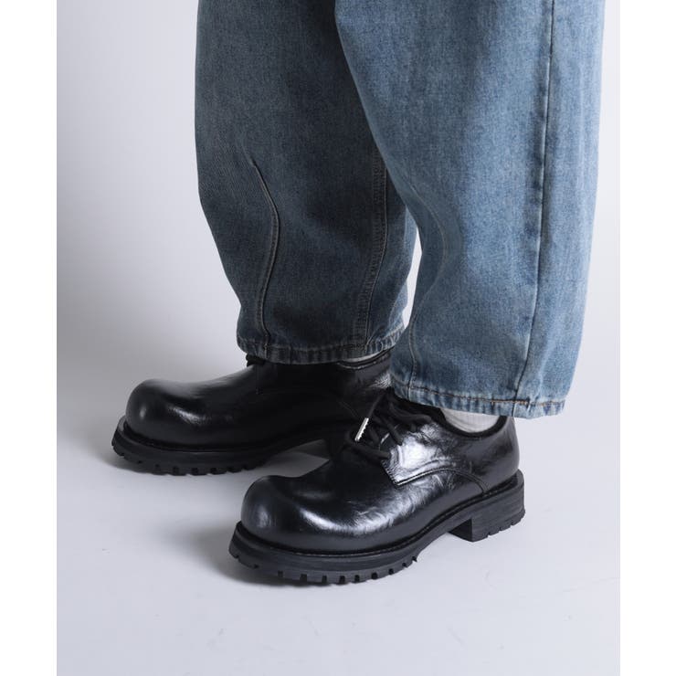 【楽天市場】【店内全品5％OFF】【shoes365】ラウンドトゥ厚底ウォッシュレザーシューズ メンズ：SHOPLIST