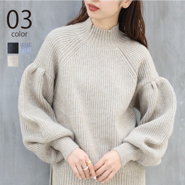 【楽天市場】SETUP7【WOMEN】 【SETUP7】バルーンスリーブハイネックプルオーバーニット trc トップス：SHOPLIST