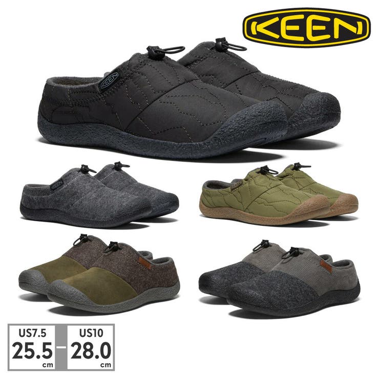 【楽天市場】KEEN スリッポン メンズ ハウザースリースライド 1025550 1025552 1026655 1027768 1027769 1027770 1027771 キーン ...