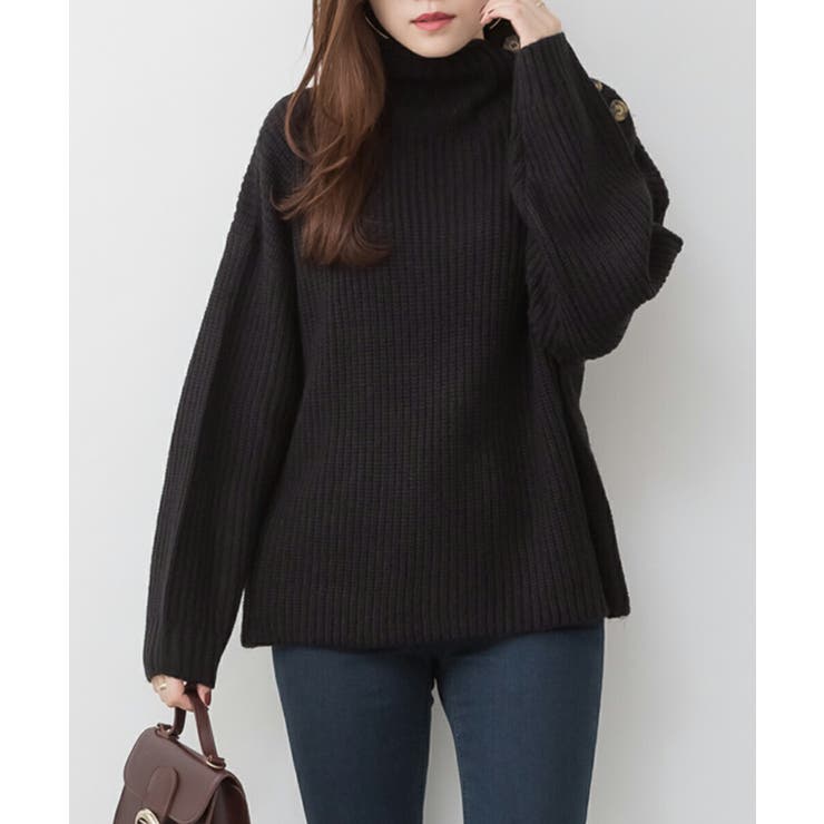 【楽天市場】JungleJalopy バルキーサイドボタンハイネックセーター 冬 レディース トップス：SHOPLIST