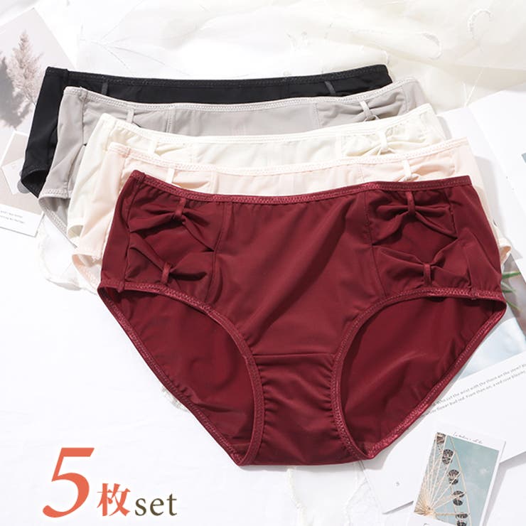 【楽天市場】【店内全品10%OFF】【5枚セット】サイドリボンカットアウトデザインショーツ 女性 レディース 下着 パンツ 肌着 インナー ランジェリー 単色 無地 シンプル ミニマル ...