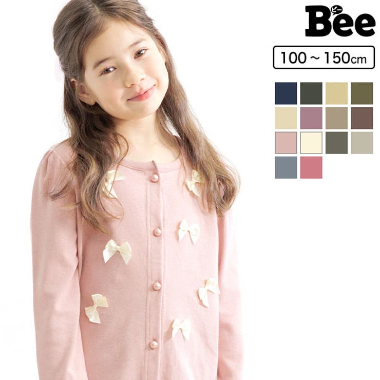 【楽天市場】子供服Bee リボン長袖カーディガン 子供服 キッズ 女の子 春 秋 冬 cle 韓国子供服 トップス：SHOPLIST