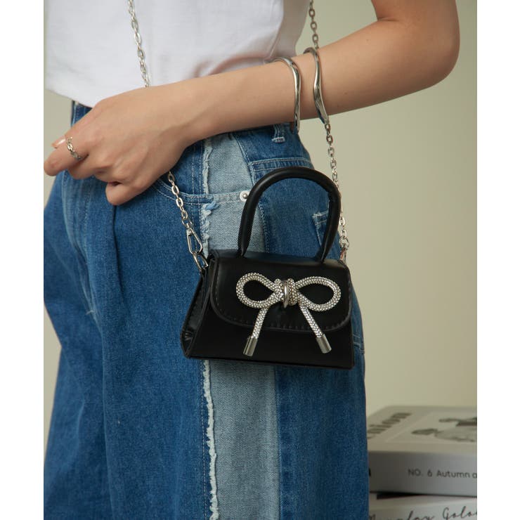 【楽天市場】SETUP7【WOMEN】 【SETUP7】ビジューリボンチェーンショルダーミニバッグ KNF090 バッグ・鞄：SHOPLIST