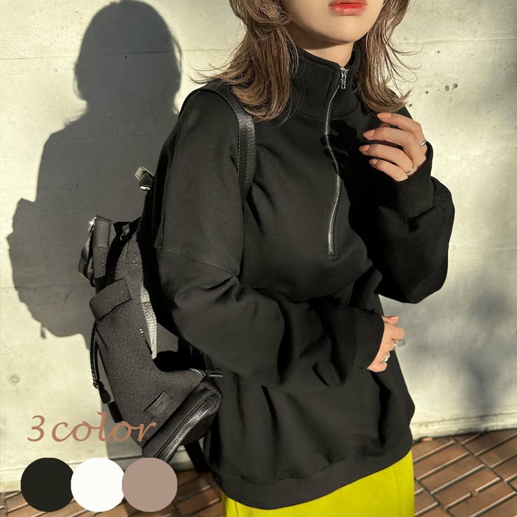 【楽天市場】【条件達成でMAX15%OFF】ハーフジップオーバーサイズスウェット：SHOPLIST