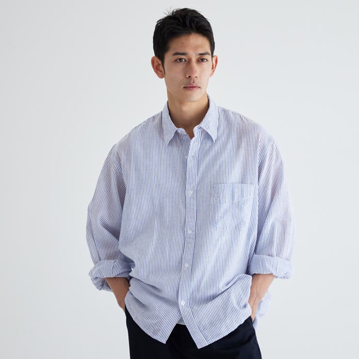 【楽天市場】【7/11 1:59まで 5%OFFクーポン】coca ガーゼストライプシャツ メンズ トップス：SHOPLIST