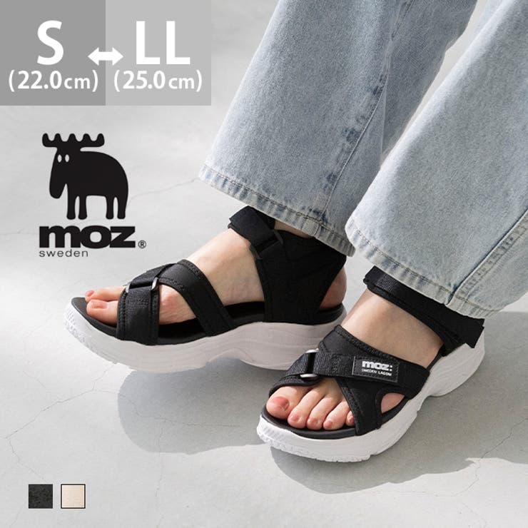 【楽天市場】welleg サンダル スポーツサンダル スポサン 脱げない スポーティ レディース 厚底 歩きやすい 疲れにくい MOZ モズ ストラップ きれいめ おしゃれ 黒 ブラック S ...