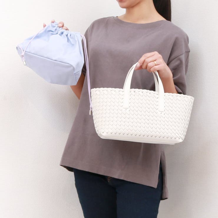 【楽天市場】UNBILLION カシュカシュ cachecache / コードかがり横長トートバッグ バッグ・鞄：SHOPLIST