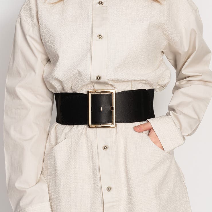 【楽天市場】SVEC 異素材mix スクエアバックル ワイドベルト 小物：SHOPLIST