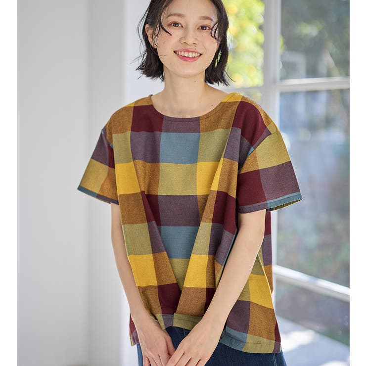 【楽天市場】【条件達成でMAX15%OFF】ビッグチェック裾タックブラウス：SHOPLIST