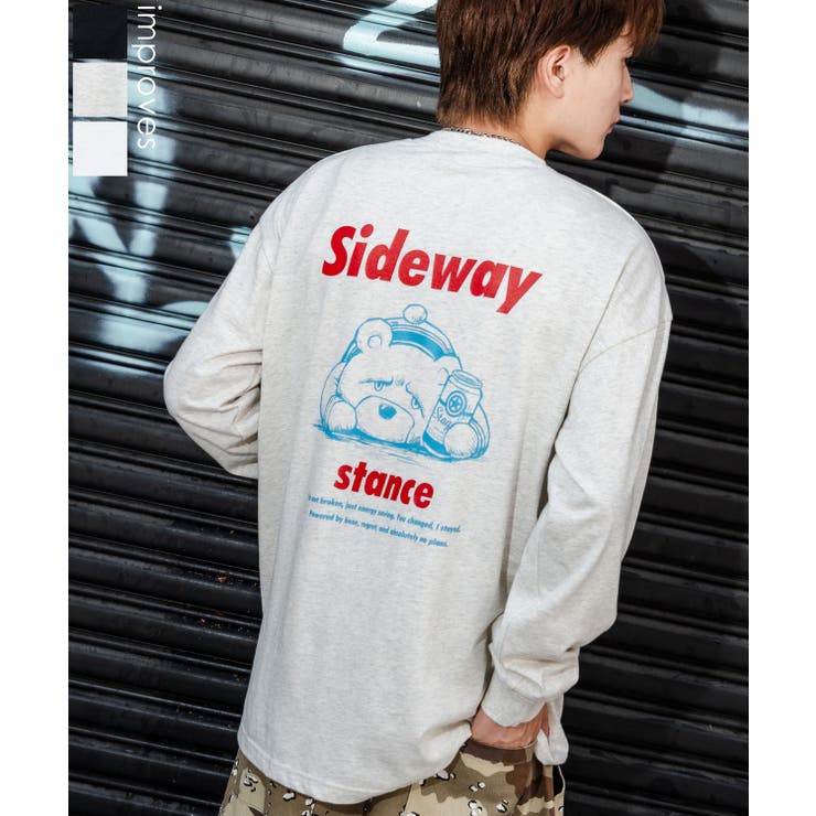 【楽天市場】improves 長袖Tシャツ メンズ SIDEWAY STANCE サイドウェイスタンス ロンT カットソー ダウナーベア アメカジ カジュアル Y2K ストリート 90s ...