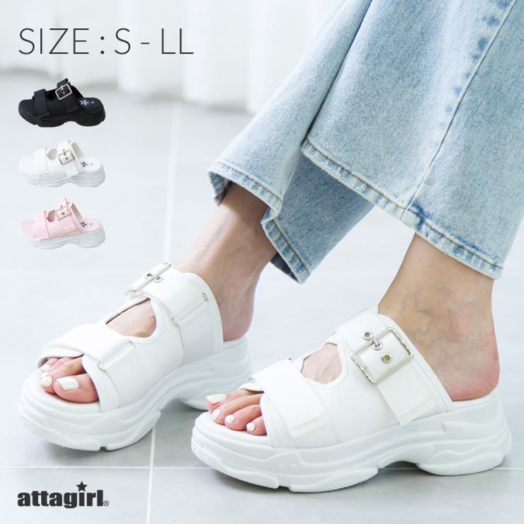 【楽天市場】attagirl 厚底ダブルベルトスポーツサンダル シューズ・靴：SHOPLIST