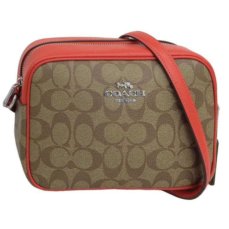 【楽天市場】Riverall COACH コーチ バッグ レディース ショルダーバッグ アウトレット カーキ×レッド ジェイミー カメラバッグ ...