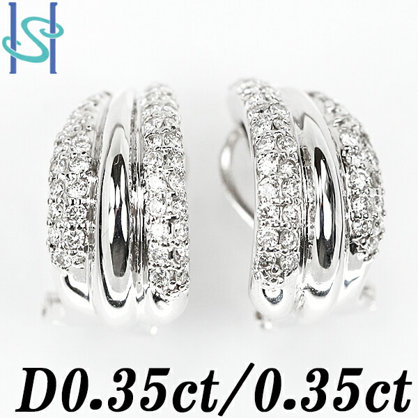 【楽天市場】★12/20 ダイヤモンド ピアス イヤリング 0.35ct 0.35ct K18 ホワイトゴールド | 18金 K18WG ダイアモンド デイリーユース シンプル かわいい ...