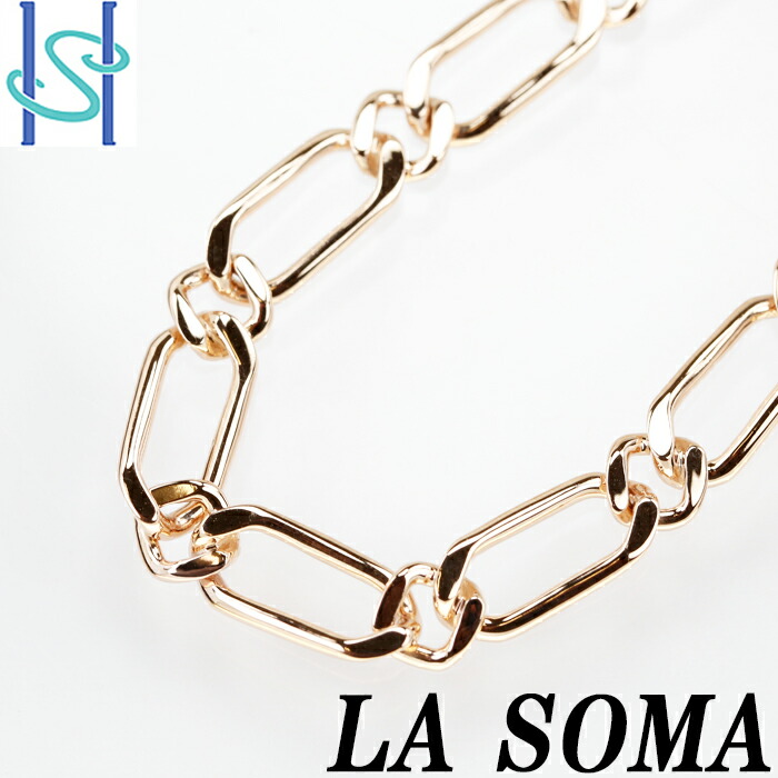 【楽天市場】★7/24 7月特大セール【最大41%OFF&全品10倍&最大2万円クーポン】ラソマ ネックレス ブレスレット K18 ピンクゴールド 3way マルチウェイ 地金 石なし ラ ...