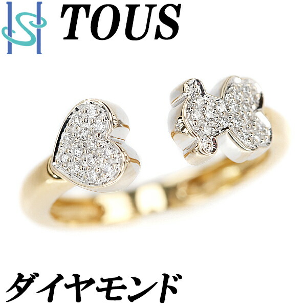 【楽天市場】★4/18トウス ダイヤモンド リング K18YG ハート クマ 熊 テディベア 動物 ブランド TOUS | 18金 ダイアモンド デイリーユース ゴージャス 豪華 華やか ...