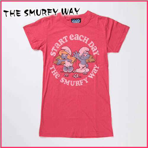【楽天市場】ジャンクフード レディース 半袖Tシャツ THE SMURFY WAY ルバーブ(sf446-1252) お買い物マラソン 最大 ...