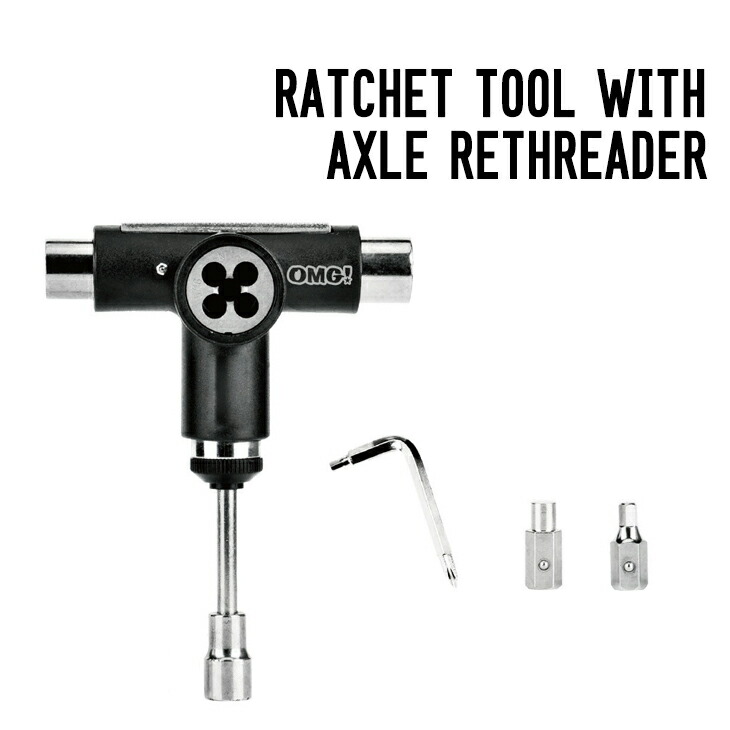 【楽天市場】RATCHET TOOL WITH AXLE RETHREADER ラチェット ツール スケートボード 工具：【SIDECAR ...