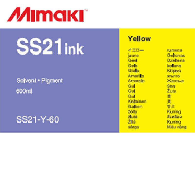 【楽天市場】ミマキエンジニアリング インク Mimaki SS21 SS21-Y-60 イエロー (600mlパック) 看板 サイン：看板のサインシティ 楽天市場店