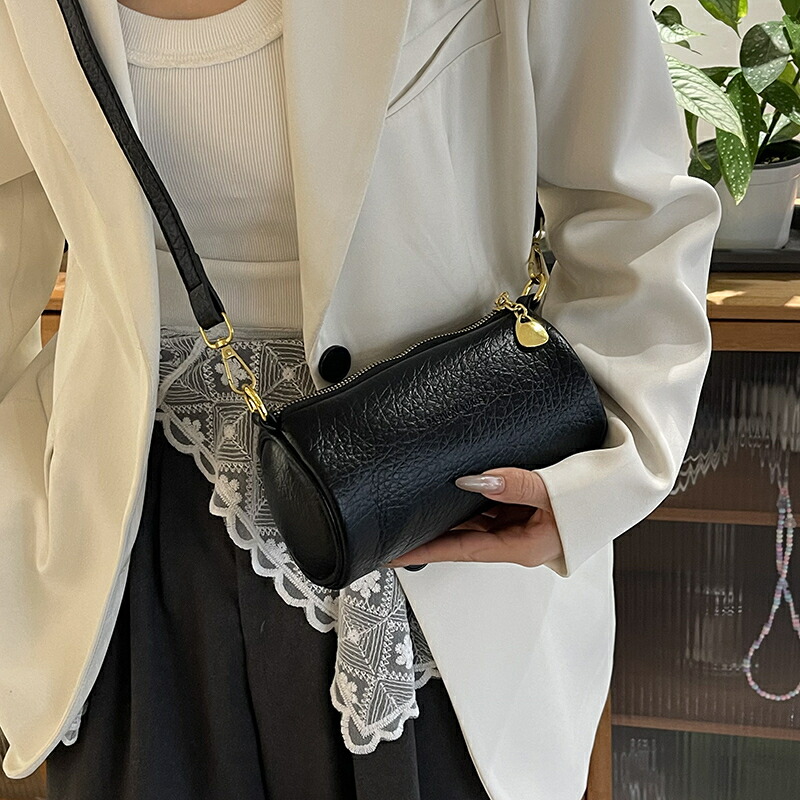 【楽天市場】斜めがけバッグ 円柱 ショルダーバッグ レディース 斜め掛けバッグ 筒型 ファッションバッグ 大容量 調節可能 カジュアル 肩掛け ...
