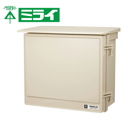 【楽天市場】未来工業 WB-14AJ ウォルボックス 屋根付 ベージュ【取寄商品】：分電盤・架台・ドアホンのザイマ