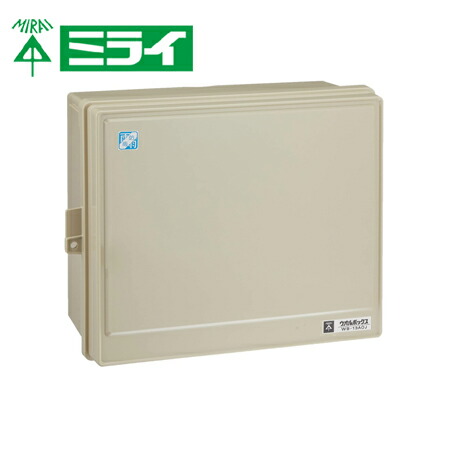 【楽天市場】未来工業 WB-14AOJ ウォルボックス 屋根無 ベージュ【取寄商品】：分電盤・架台・ドアホンのザイマ