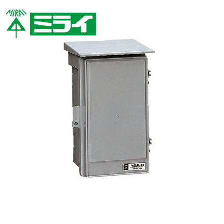 【楽天市場】未来工業 WB-1AG ウォルボックス 屋根付 グレー【取寄商品】：分電盤・架台・ドアホンのザイマ