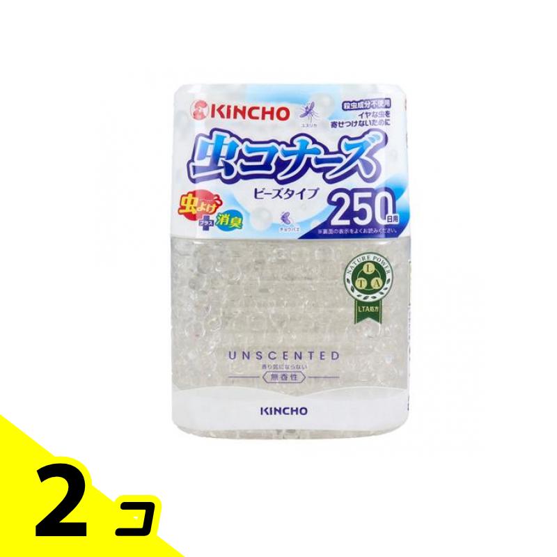 【楽天市場】【送料無料！（地域限定）】KINCHO 虫コナーズ ビーズタイプ 250日 無香性 360g 2個セット：カマクラストアー