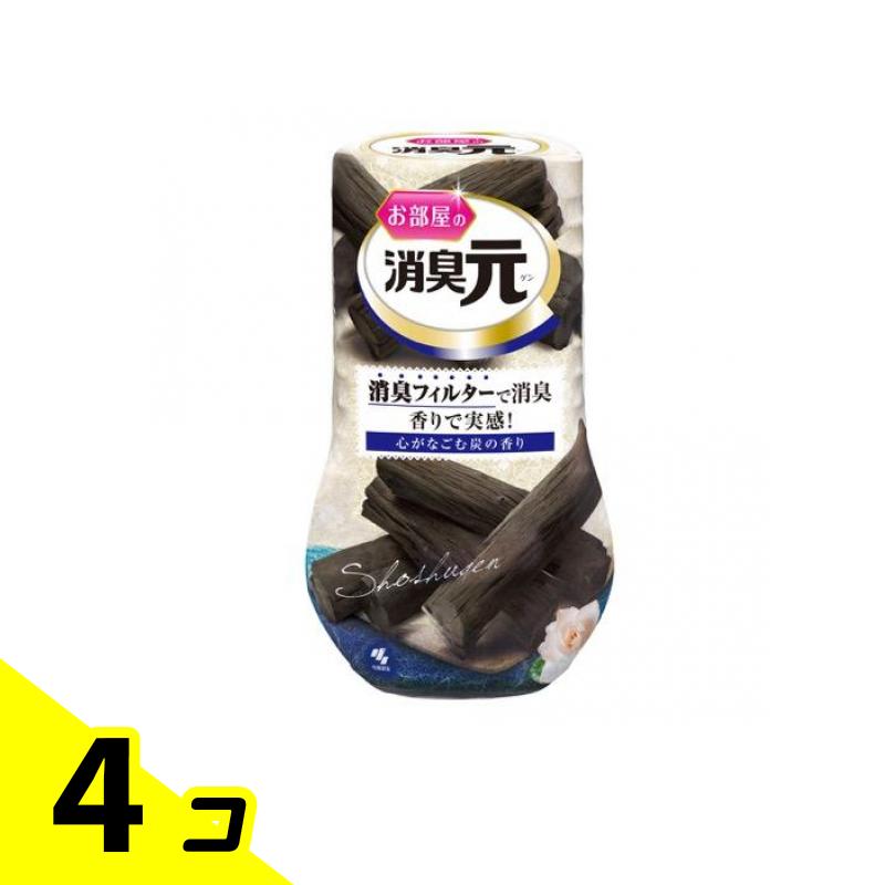 【楽天市場】【送料無料！（地域限定）】お部屋の消臭元 心がなごむ炭の香り 400mL 4個セット：カマクラストアー