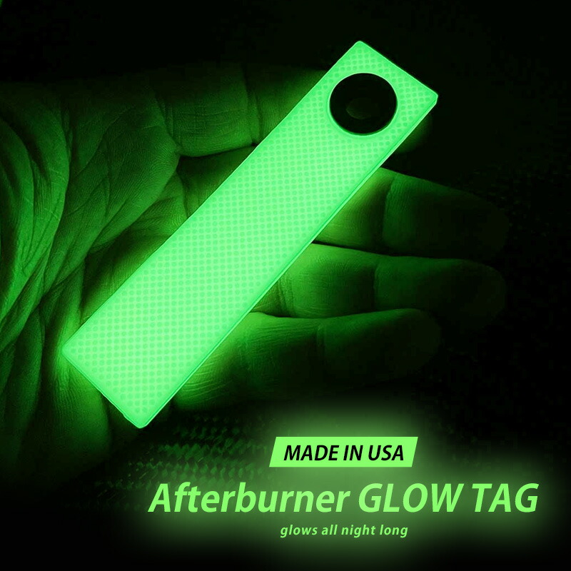 【楽天市場】Afterburner GLOW TAG アフター バーナー グロータグ 蓄光タグ 夜光 発光 光る 防災 災害 停電 ...