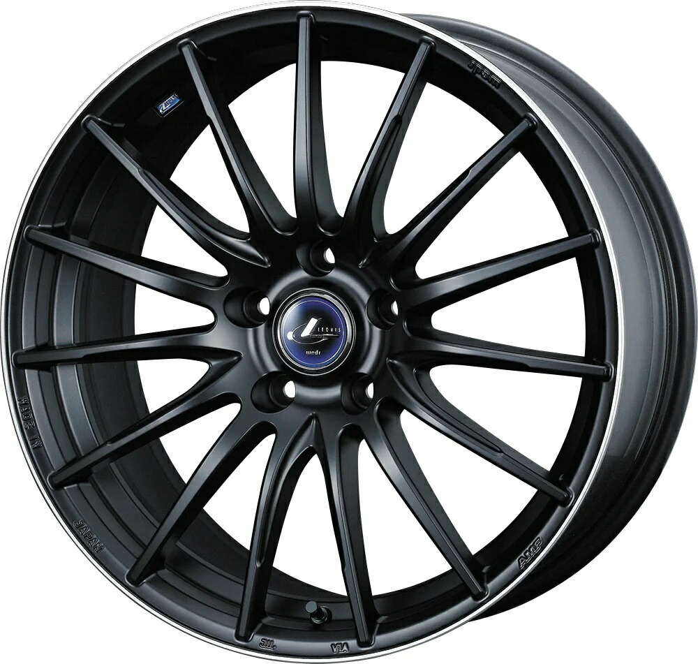 【楽天市場】WEDS ウェッズ LEONIS NAVIA 05 ホイール 17インチ 4H100 6.5J+50 1本 4穴 レオニス マットブラックリムポリッシュ MBP：シンシアモール 楽天市場店