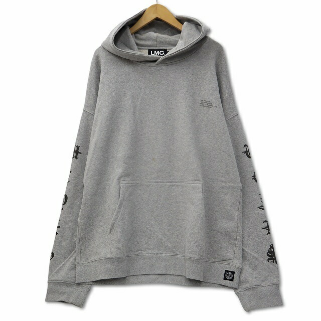 【楽天市場】【中古】LMC GOTHIC LOGO LONG SLEEVE PARKA ゴシック ロゴロングスリーブ スウェット パーカー L ...