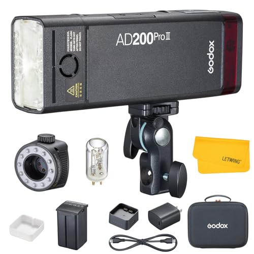 【楽天市場】Godox正規代理店GODOX AD200Pro II AD200 Pro II AD200PROII TTL フラッシュ ストロボ、200Ws ポケットフラッシュライト ...