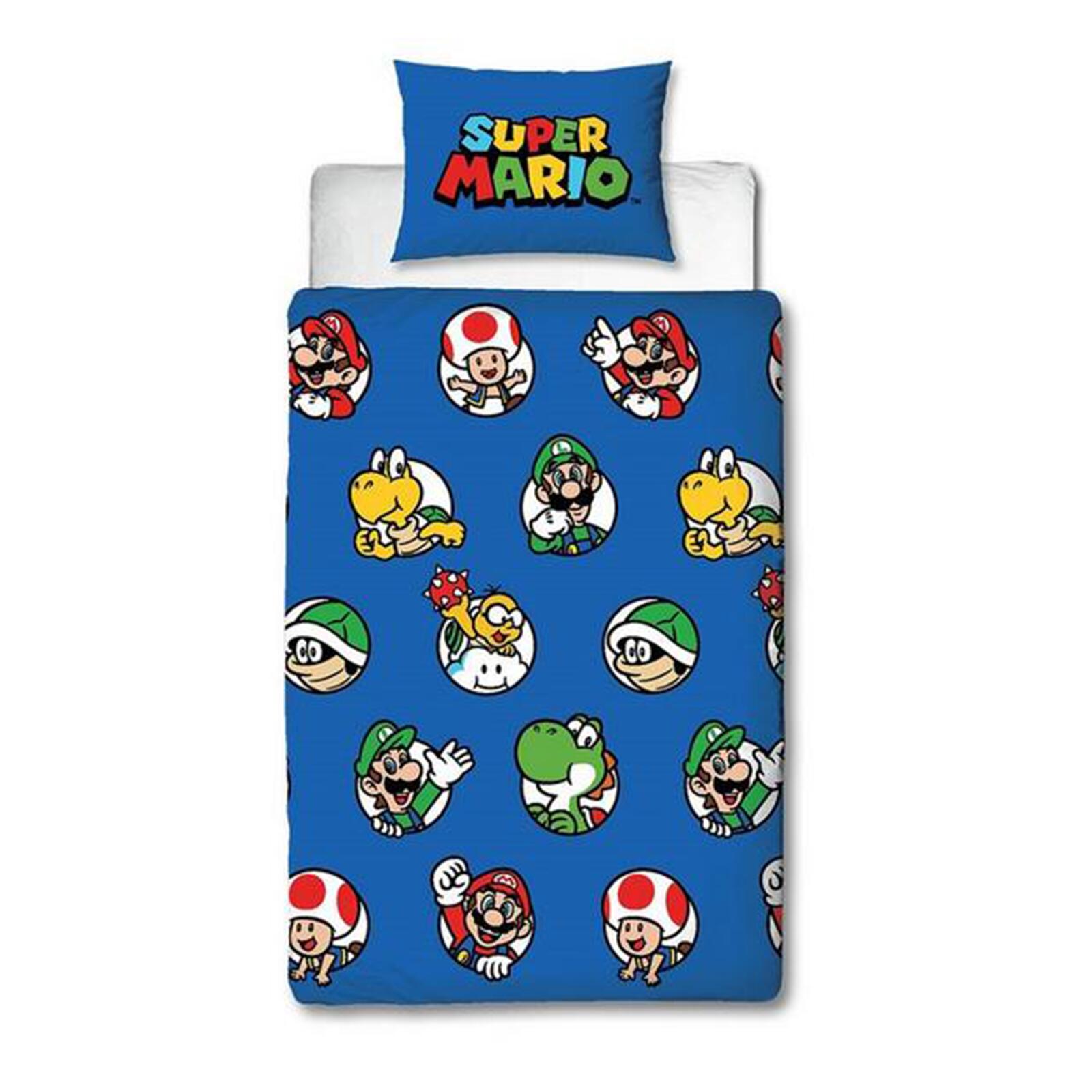 【楽天市場】スーパーマリオ Super Mario シングル 掛け布団カバー+枕カバーセット：Sirius