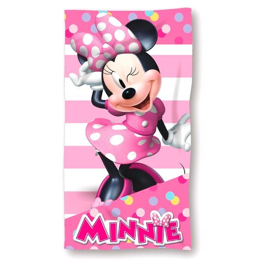 【楽天市場】ディズニー ミニーマウス Disney Minnie Mouse Beach Towel ビーチタオル バスタオル 綿100 ...