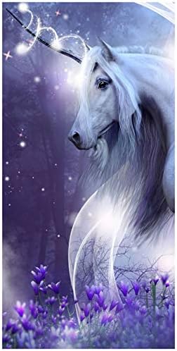 【楽天市場】ユニコーン Mystical Unicorn Beach Towel ビーチタオル バスタオル 140cm x 70cm 大判 綿 ...